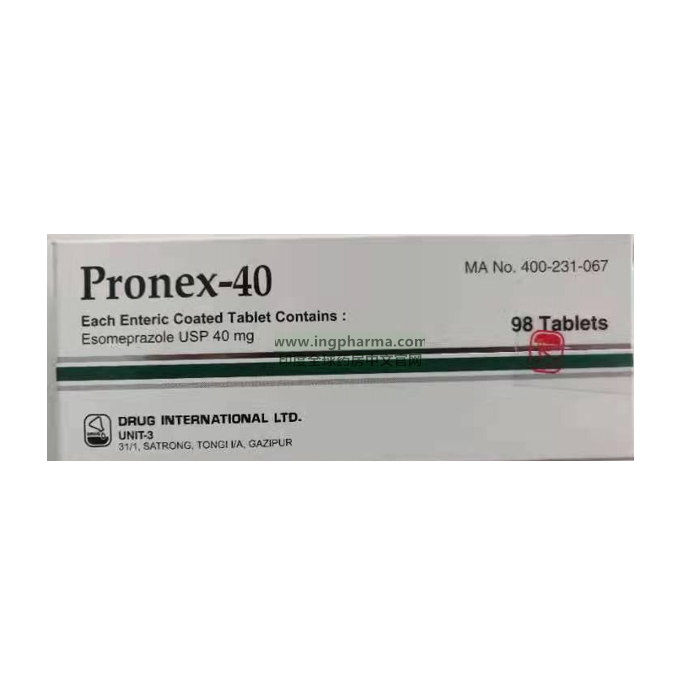 【埃索美拉唑,艾司奥美拉唑,耐信,Nexium,Esomeprazole,Pronex-40】说明书_代购价格_印度直邮-印度全球药房