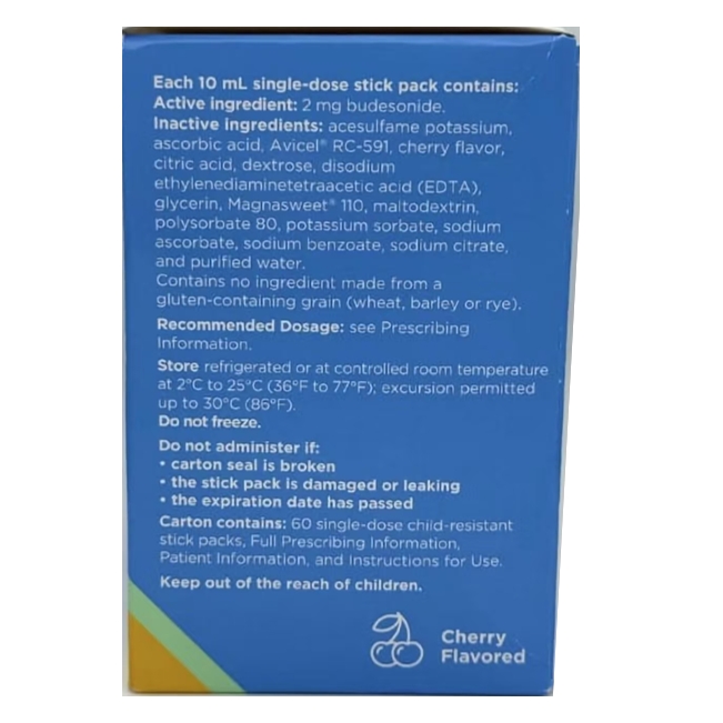 【布地奈德口服混悬液，budesonide oral suspension，Eohilia（美版）】说明书_代购价格_印度直邮-印度全球药房